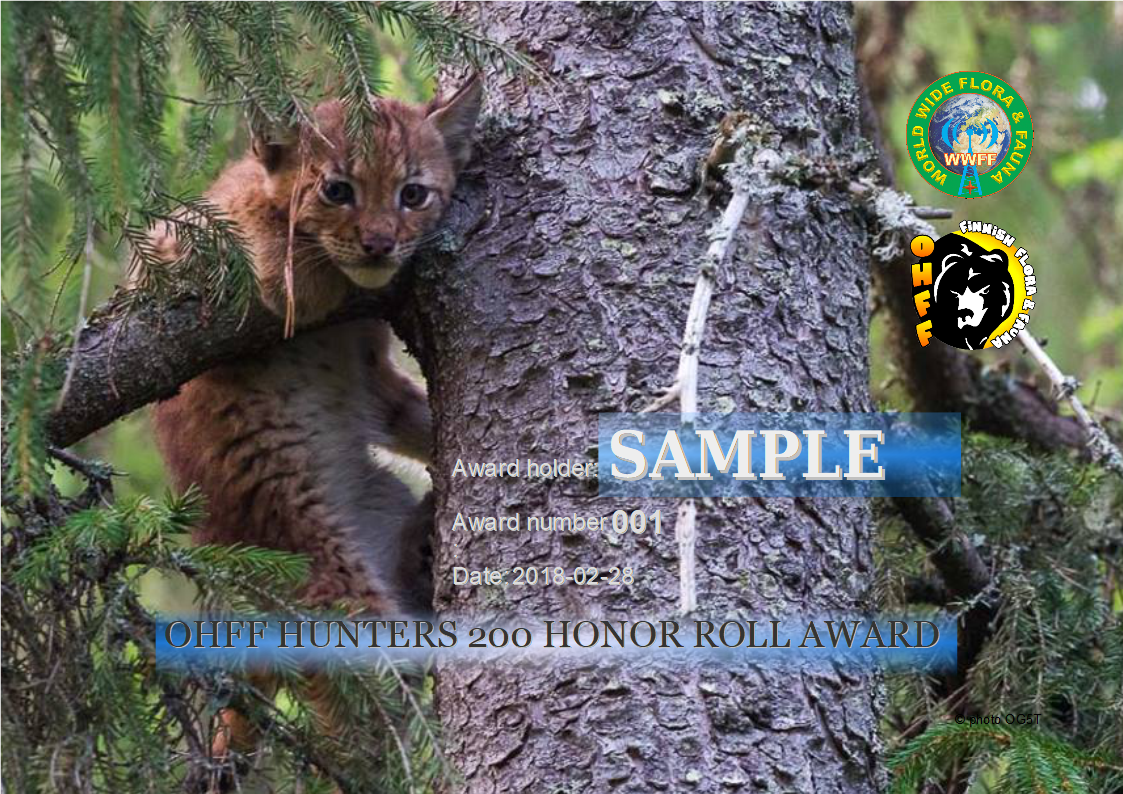 Awardit | OHFF Flora & Fauna Finland