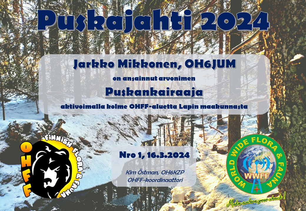OHFF-bulletiini: Huhtikuu 2024 | OHFF Flora & Fauna Finland