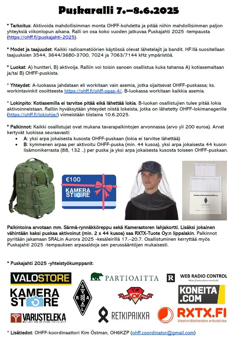 Puskajahti 2025 | OHFF Flora & Fauna Finland